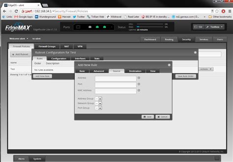 Ubiquiti EdgeMax Edge Router Lite Subnet Spot