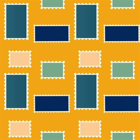 Vector Seamless Pattern With Postal Stampsgeometric Pattern 29154899