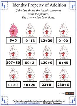 Identify Property Worksheets