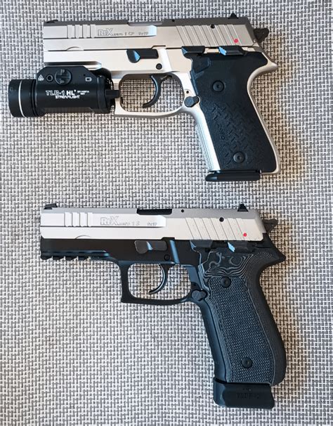Rex Zero 1 Compact In Full Nickel And Zero 1s Duo Tone R Arex Firearms