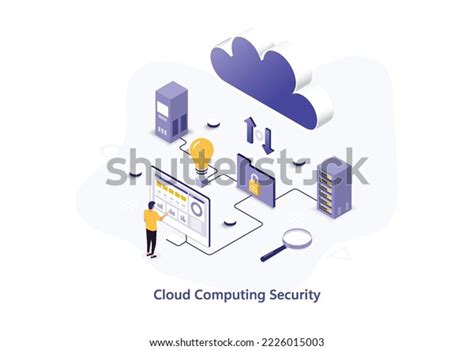 Cloud Server Data Protection Platform Isometric Stock Vector Royalty Free 2226015003