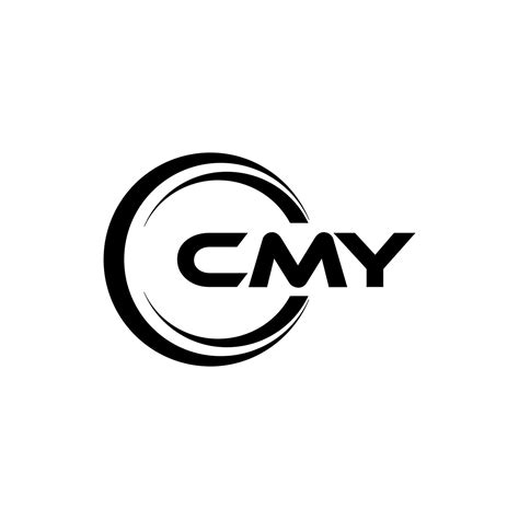 Cmy Letter Logo Design In Illustration Vector Logo Calligraphy Designs For Logo Poster