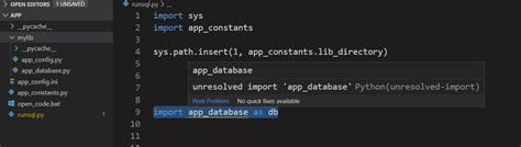 Python X How Do I Get Rid Of One Intellisense Warning In Visual Studio Code Stack Overflow