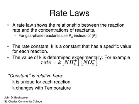 Ppt Chemical Kinetics Lecture Notes Edited By John Reif From Ppt Lectures By Powerpoint