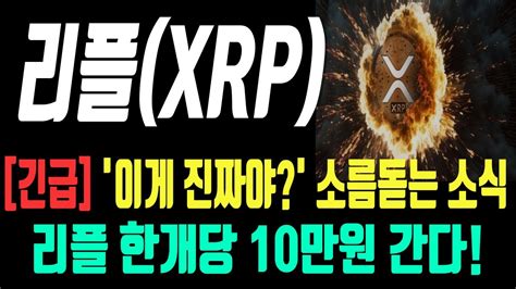 리플 전망 소름도는 충격적인 소식 리플 리플코인 리플전망 리플코인전망 리플분석 리플목표가 업비트시황 코인시황 급등코인추천 리플대응 엑스알피 엑스알피