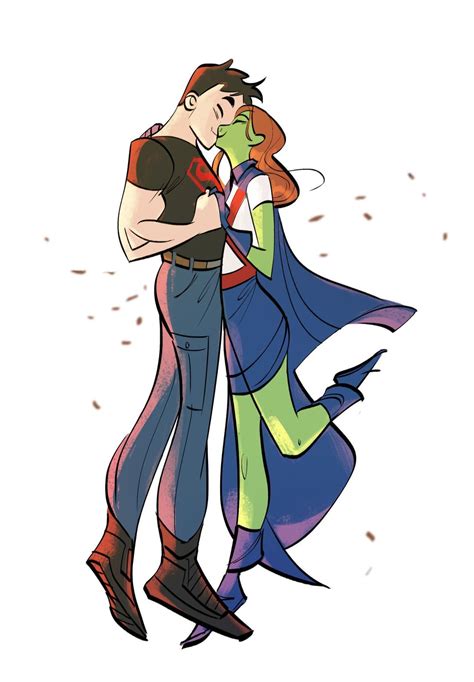 Superboy And Miss Martian By Turning The Tide Ryoungjustice
