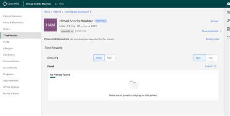 Add Test Results In Ref App 30 Implementing Openmrs Talk