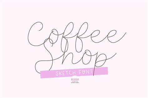 coffee shop script sketch font so fontsy