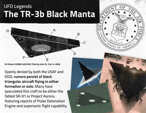 Légendes Ovni Le Tr 3b Black Manta Rhighstrangeness