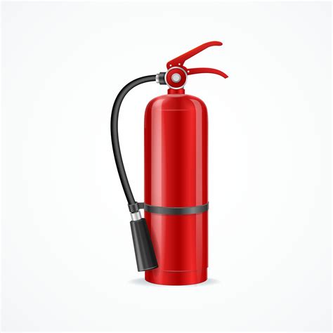 Realistic Detailed 3d Red Fire Extinguisher Vector 17748554 Vector Art