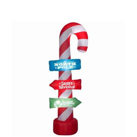 Gemmy Industries Airblown Candy Cane