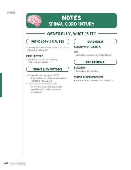 Brown Sequard Syndrome Video Causes And Meaning Osmosis