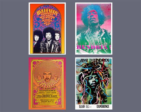 Jimi Hendrix Experience Poster Jimi Hendrix I Vinyls Posters