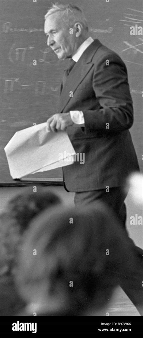 Academician Andrei Kolmogorov Is Getting Ready To Deliver A Lecture In The Moscow State