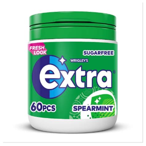 Buy Extra Spearmint Chewing Gum Sugar Free Bottle 60 Pieces X Case Of 6