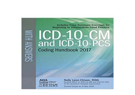 Hardcover Icd10cm And Icd10pcs Coding Handbook With Answers 2017 Rev