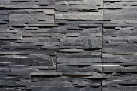 Grey Slate Siding Wall Background High Resolution Pattern Background
