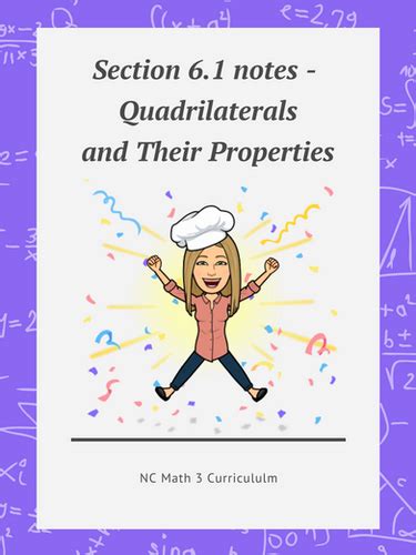 Nc Math 3 Section 61 Notes Quadrilaterals And Their Properties