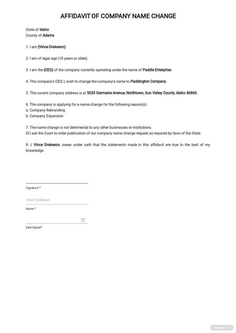 Receipt Affidavit Template Printable Printables Templates Free