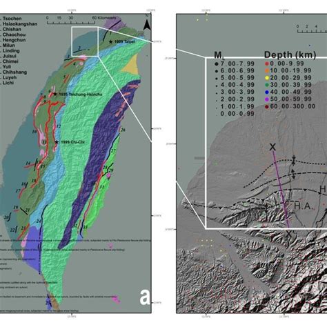 Geodynamic Framework In And Around Taiwan Inserted Global Map Shows