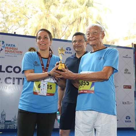 At 95 Jayant Soni Was The Oldest Runner At The Tata Mumbai Marathon