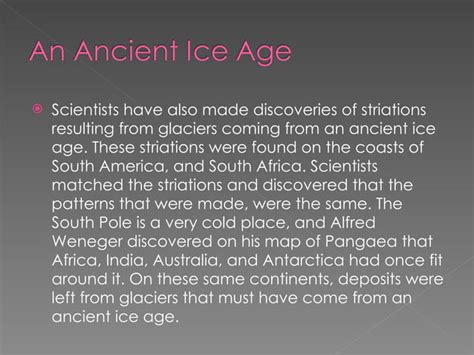 The Pangaea Theory Ppt Geography Science