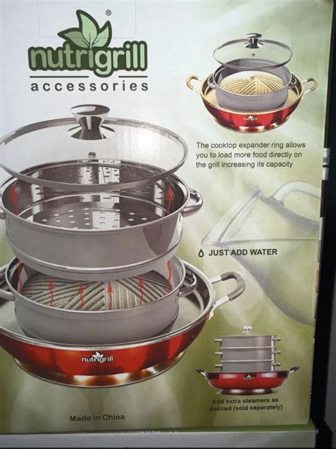 Lot 644 2 Nutrigrill Steamer Attachment And Cooktop Expander Sizzlin
