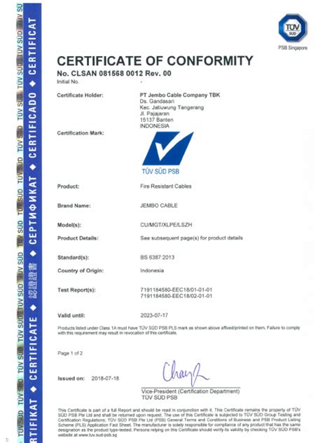 Certificate Frc Pdf