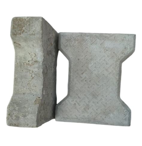 60mm Grey I Shaped Interlocking Cement Paver Block At ₹ 10piece सीमेंट पेवर ब्लॉक In Kalanaur