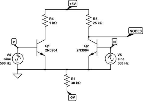 BJT Differential Amplifier Problem Electrical Engineering Stack Exchange