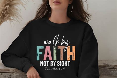 Walk By Faith Not By Sight Svg Graphic By Craft Store · Creative Fabrica