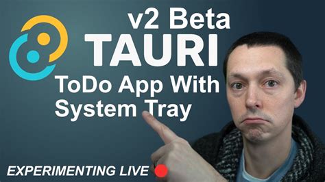 Tauri V2 Todo App With System Tray Beta Youtube