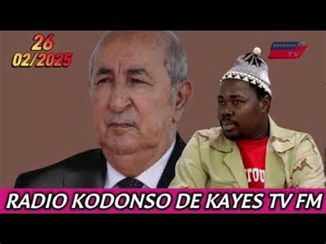 Radio Kodonso De Kayes Tv Fm26022025 Youtube