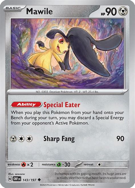 Mawile 143197 Sv03 Obsidian Flames Pokemon