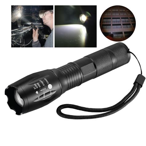 T6 ไฟฉายแรงสูง Led Cree Xml T6 5 โหมด Flashlight Shopee Thailand