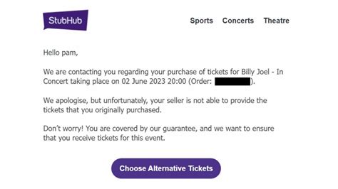 Paid For Concert Tickets From Stubhub Disappear