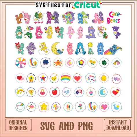 Care Bears Names And Symbols All Care Bear Names And Colors