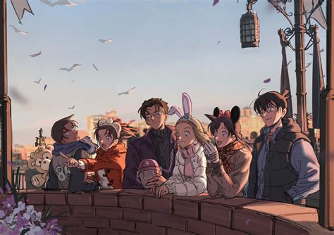 Mouri Ran Kudou Shinichi Suzuki Sonoko Hattori Heiji Tooyama