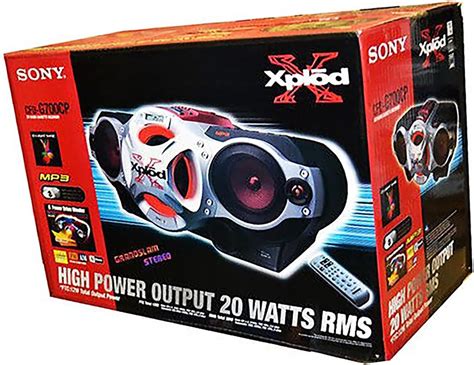 Sony Xplod Portátil De Cd Radio Grabadora De Cassette Boombox Sistema