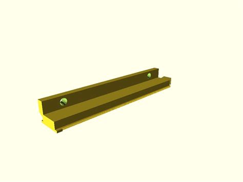free 3d file parameterized socket rail with dovetail・3d printable model