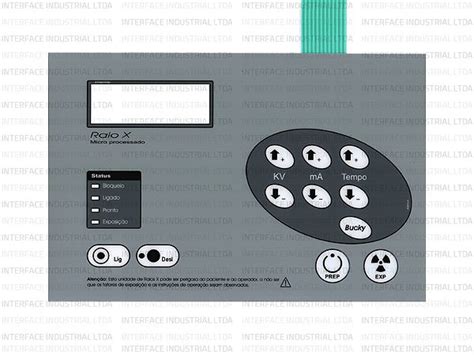 Teclado de Membrana para Máquina Raio X Ray Tec Teclados de Membrana Atacado e Varejo