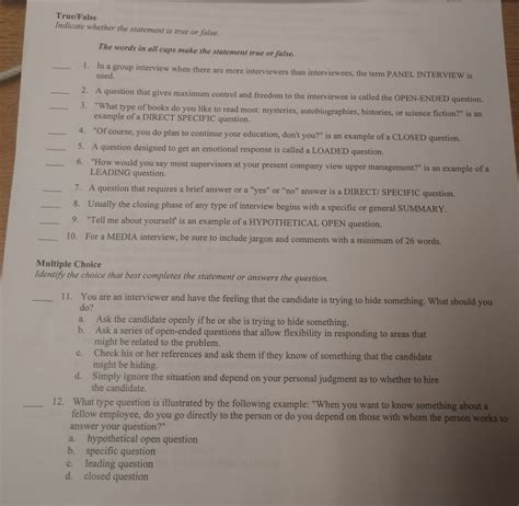 Solved True False Indicate Whether The Statement Is True Or