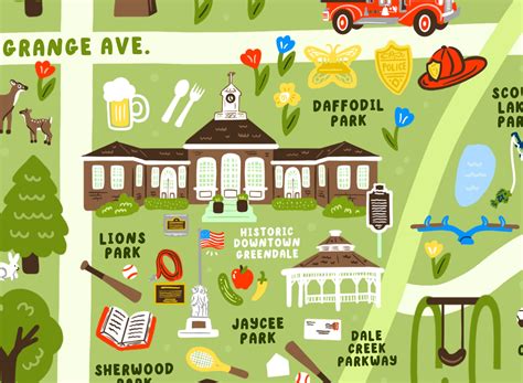 Greendale Wi Map Etsy