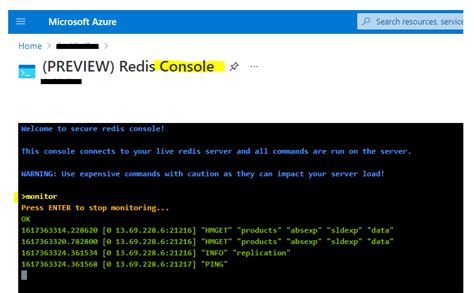 How To Monitor Azure Redis Cache Activity In Real Time From The Azure