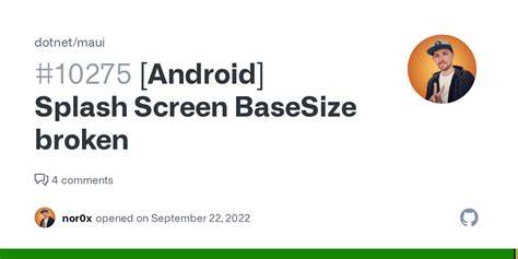 Android Splash Screen Basesize Broken · Issue 10275 · Dotnetmaui