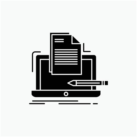Coder. coding. computer. list. paper Glyph Icon. Vector isolated illustration 12945578 Vector ...