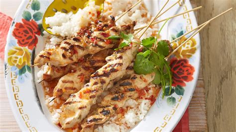 Thai Chicken Skewers With Coconut Rice New Idea