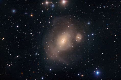 Ngc 1316 Lenticular Galaxy In The Night Sky