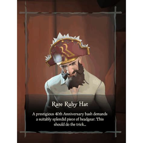 Sea Of Thieves Ruby Hat Rare 150 Sea Of Thieves Coins Global Code
