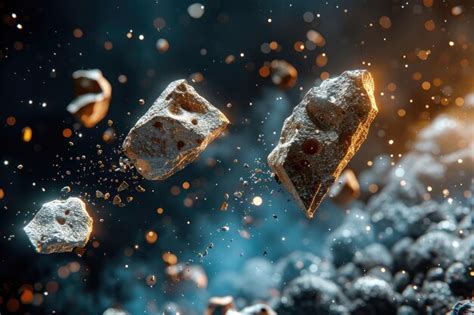 Premium Photo Cut Out Are Flying Asteroids Generative Ai